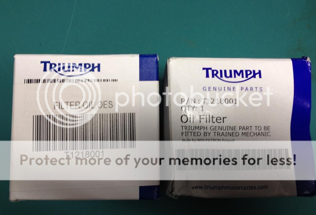 NAPA 1365/1358 oil filter | Triumph Rat Motorcycle Forums