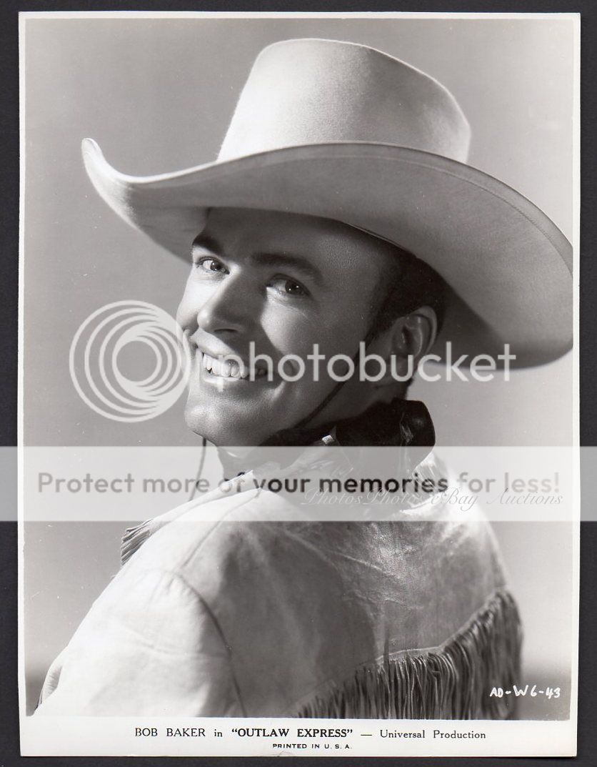 BOB BAKER handsome actor singing cowboy 1938 VINTAGE ORIG PHOTO | eBay