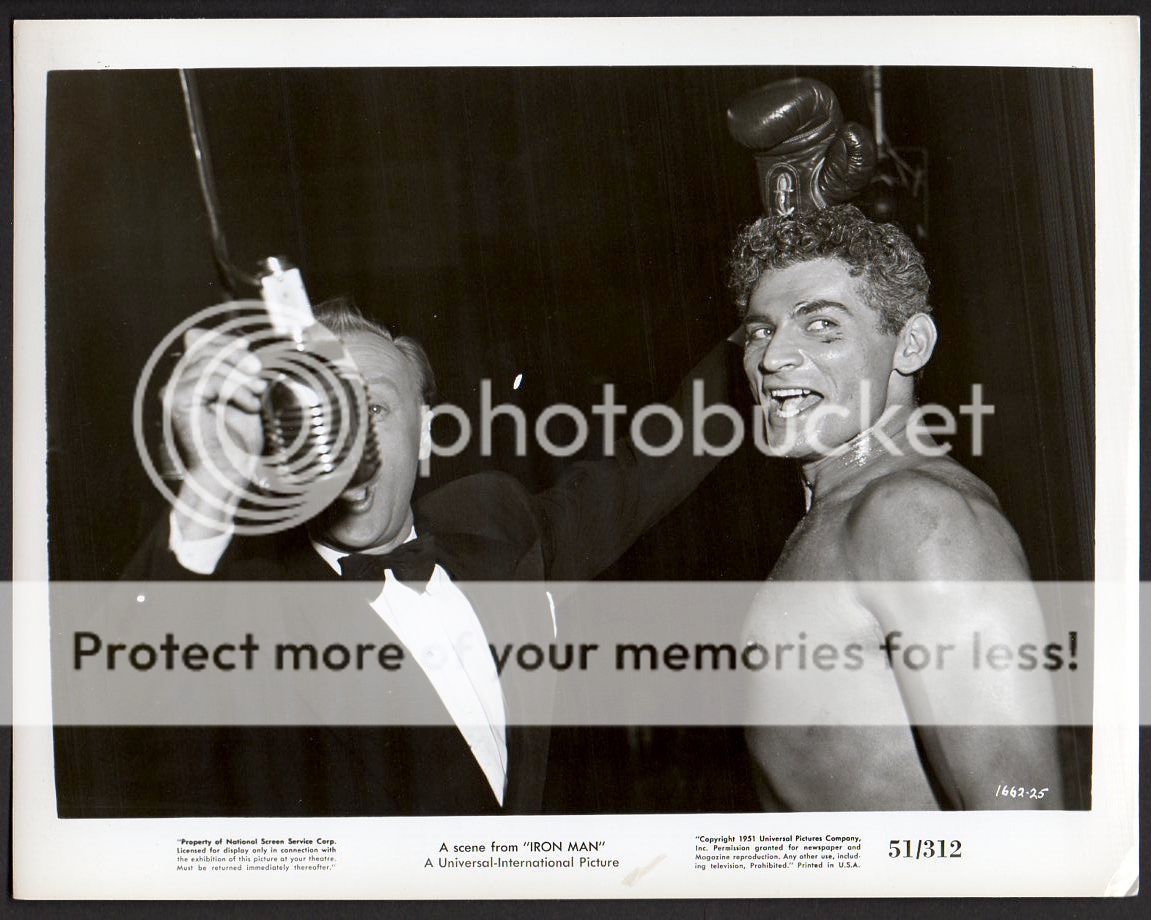 JEFF CHANDLER boxer IRON MAN 1951 VINTAGE ORIG PHOTO barechested actor ...